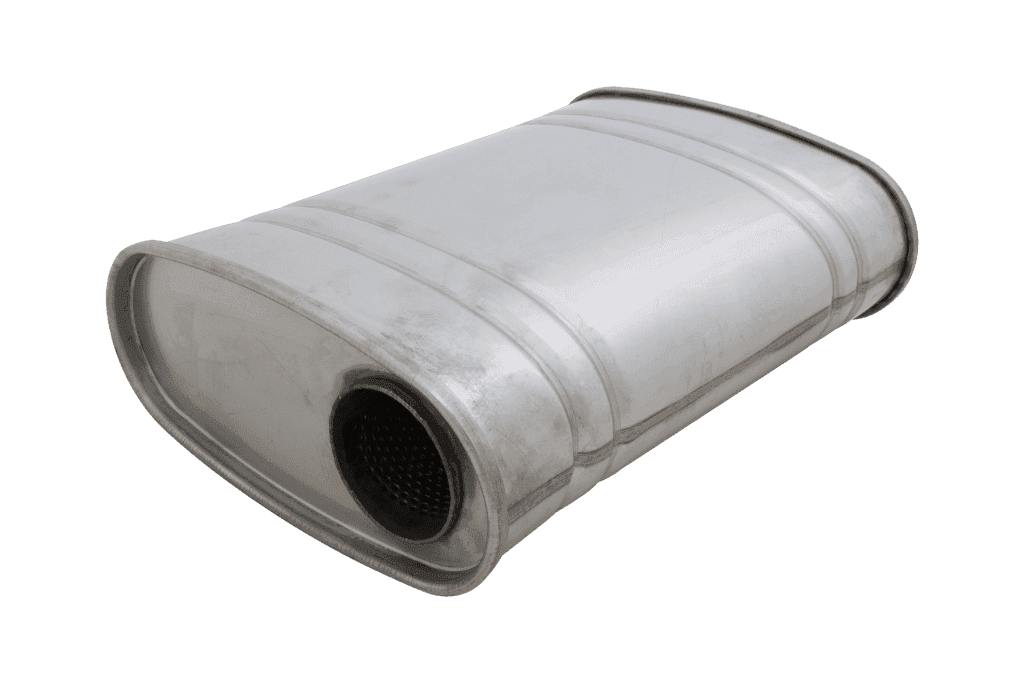 Universal Muffler 4 x 8 x 14 Inch Body 2.5Inch Pipe Size - Prestige ...